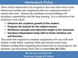 Science class expectations | PPTX
