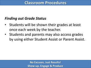 Science class expectations | PPTX