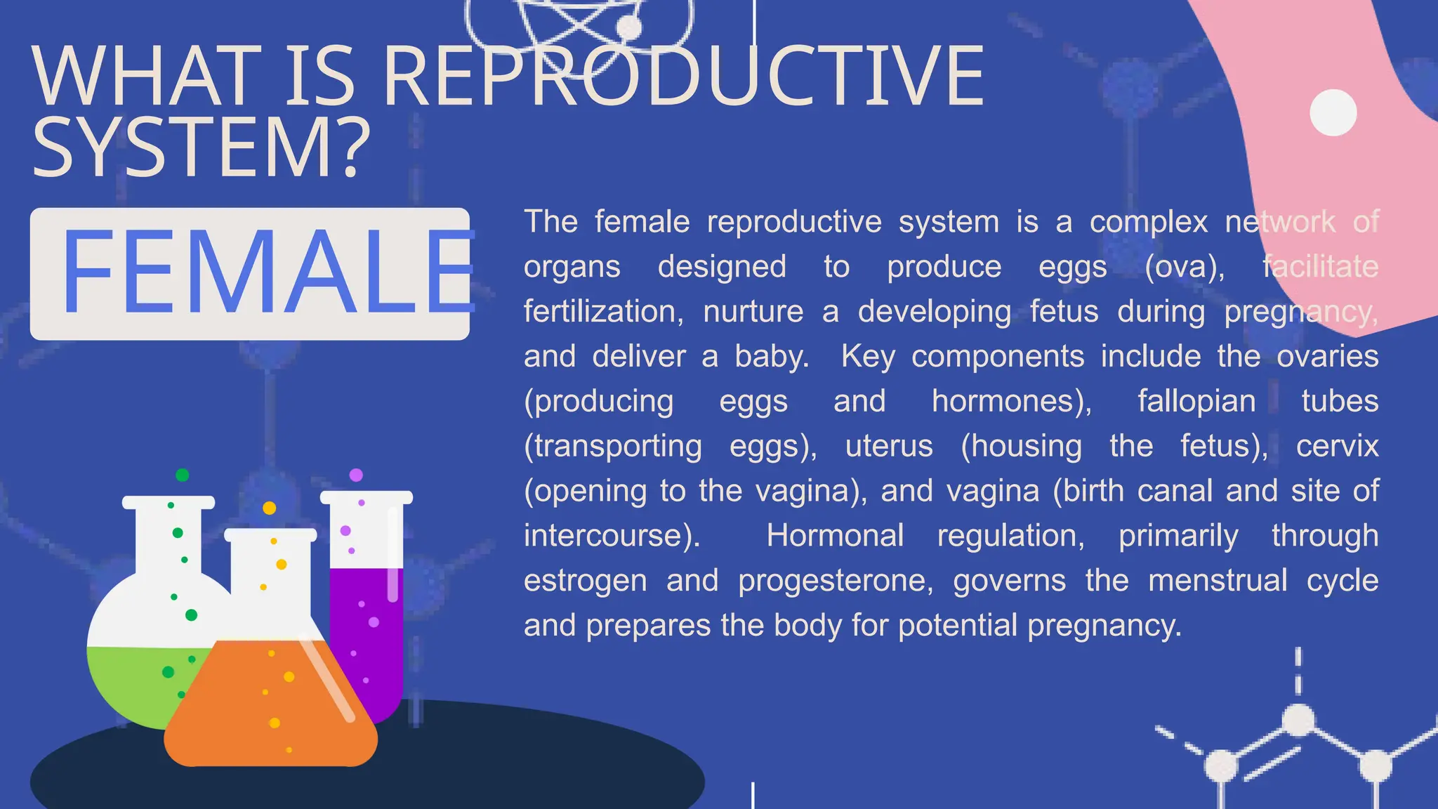 Science Class Presentation in Pink Blue Flat Graphic Style.pptx