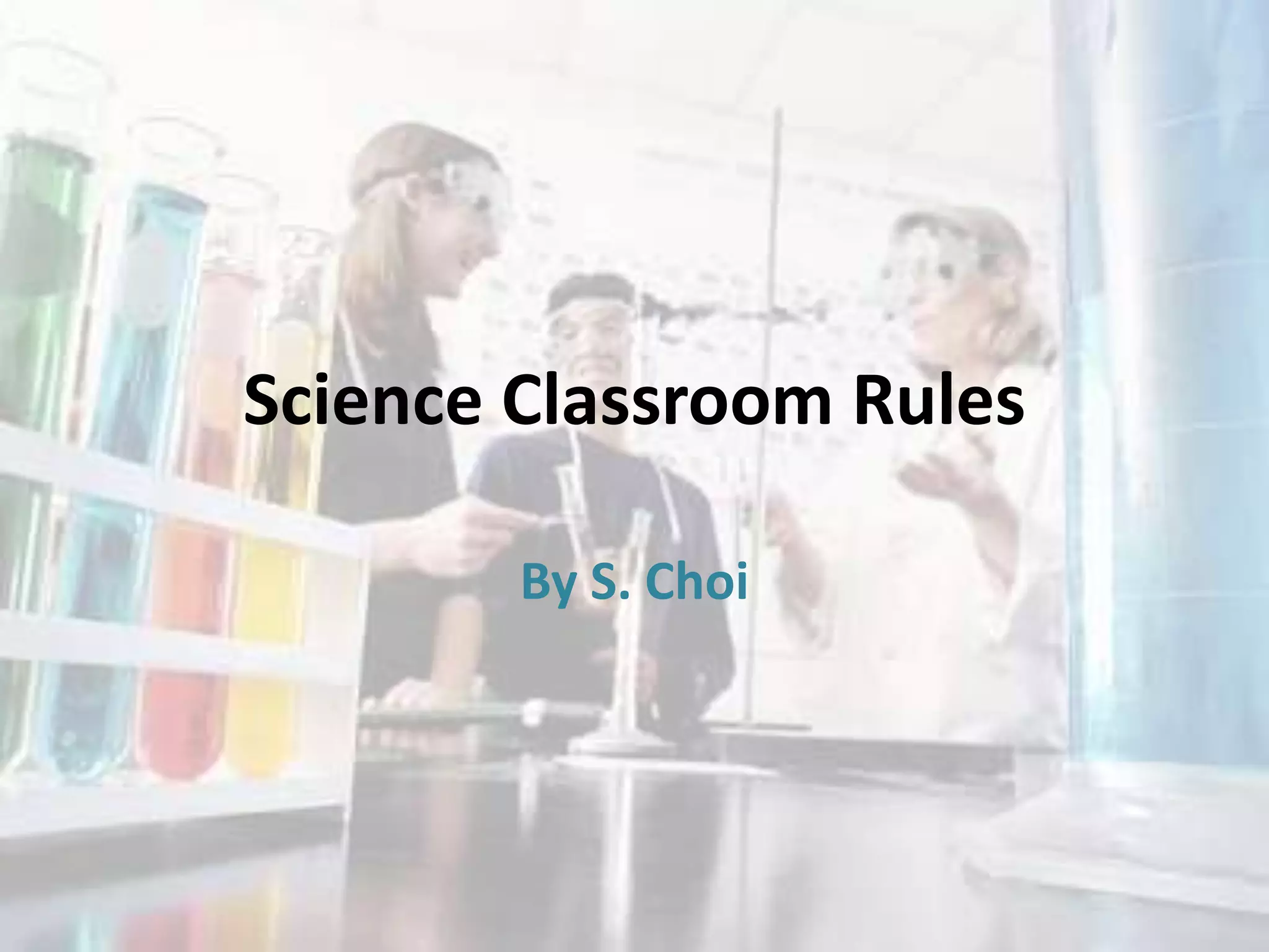 Science classroom rules | PDF