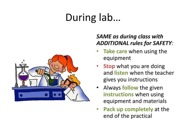 Science classroom rules | PDF