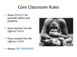 Middle School Science Classroom Rules