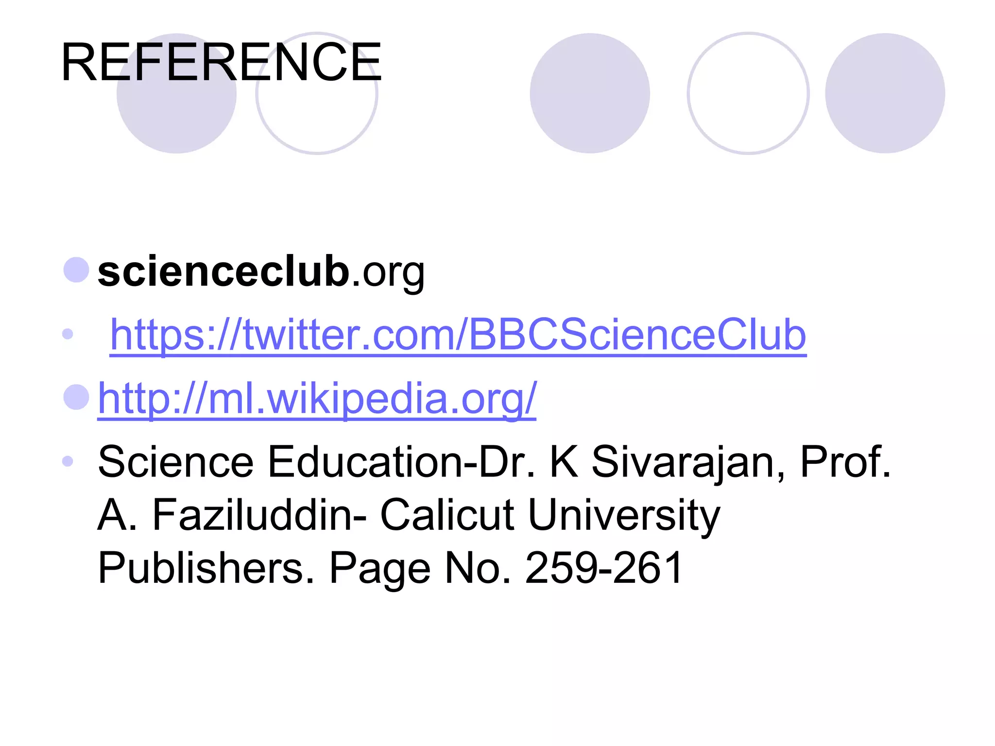 Science club in schools | PPTX