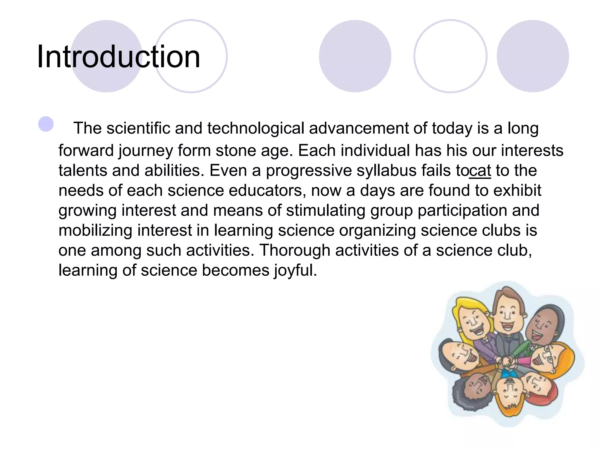 Science club in schools | PPTX
