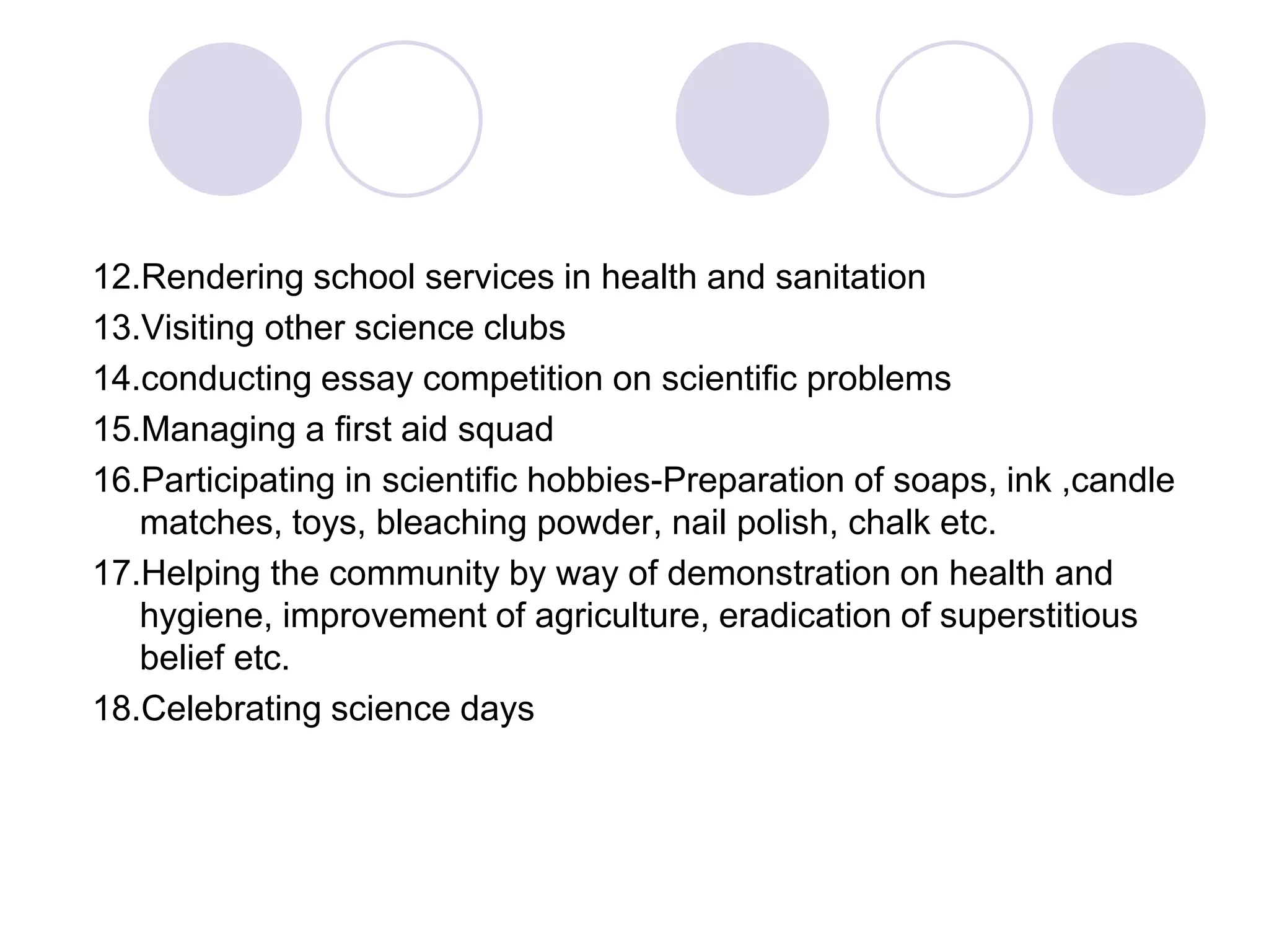 Science club in schools | PPTX