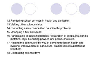 Science club in schools | PPTX