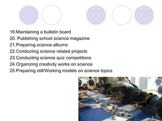 Science club in schools | PPTX | Homework and Study | Education