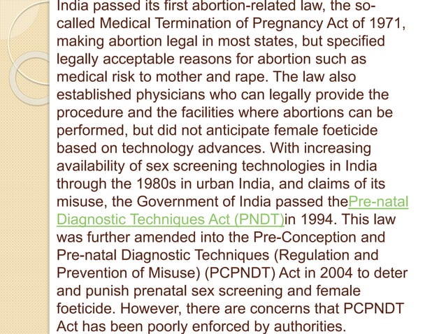 Female Foeticide | PPTX