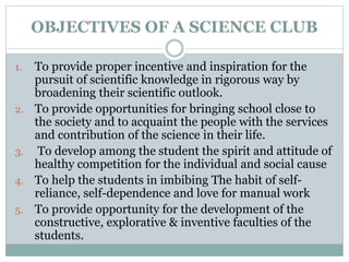 Science club, science fair, science exhibition | PPTX
