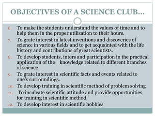 Science club, science fair, science exhibition | PPTX