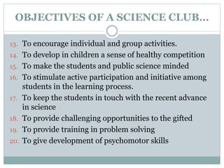 Science club, science fair, science exhibition | PPTX