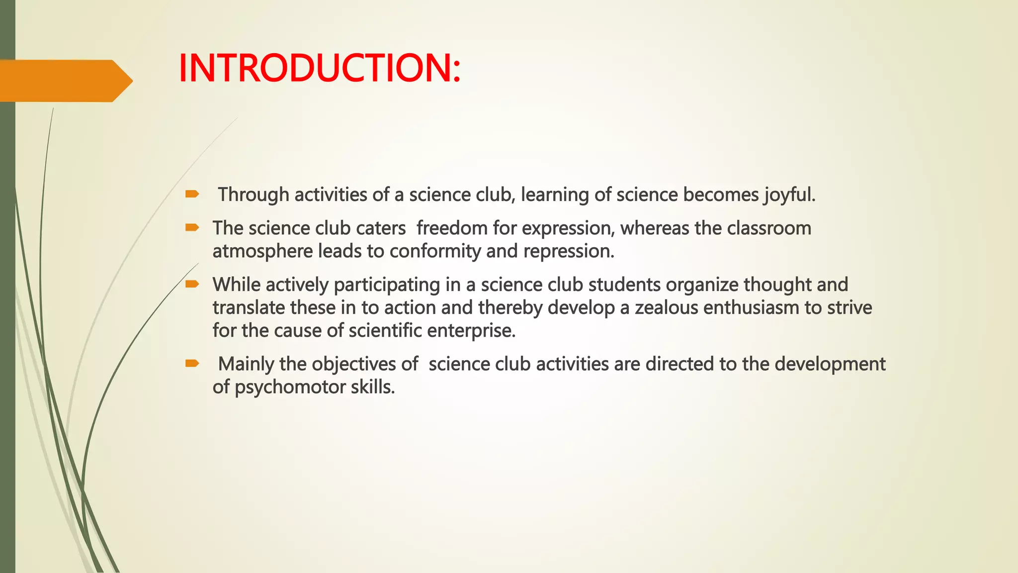 SCIENCE CLUBS, NATURE CLUBS AND ECO CLUBS PPT.pptx