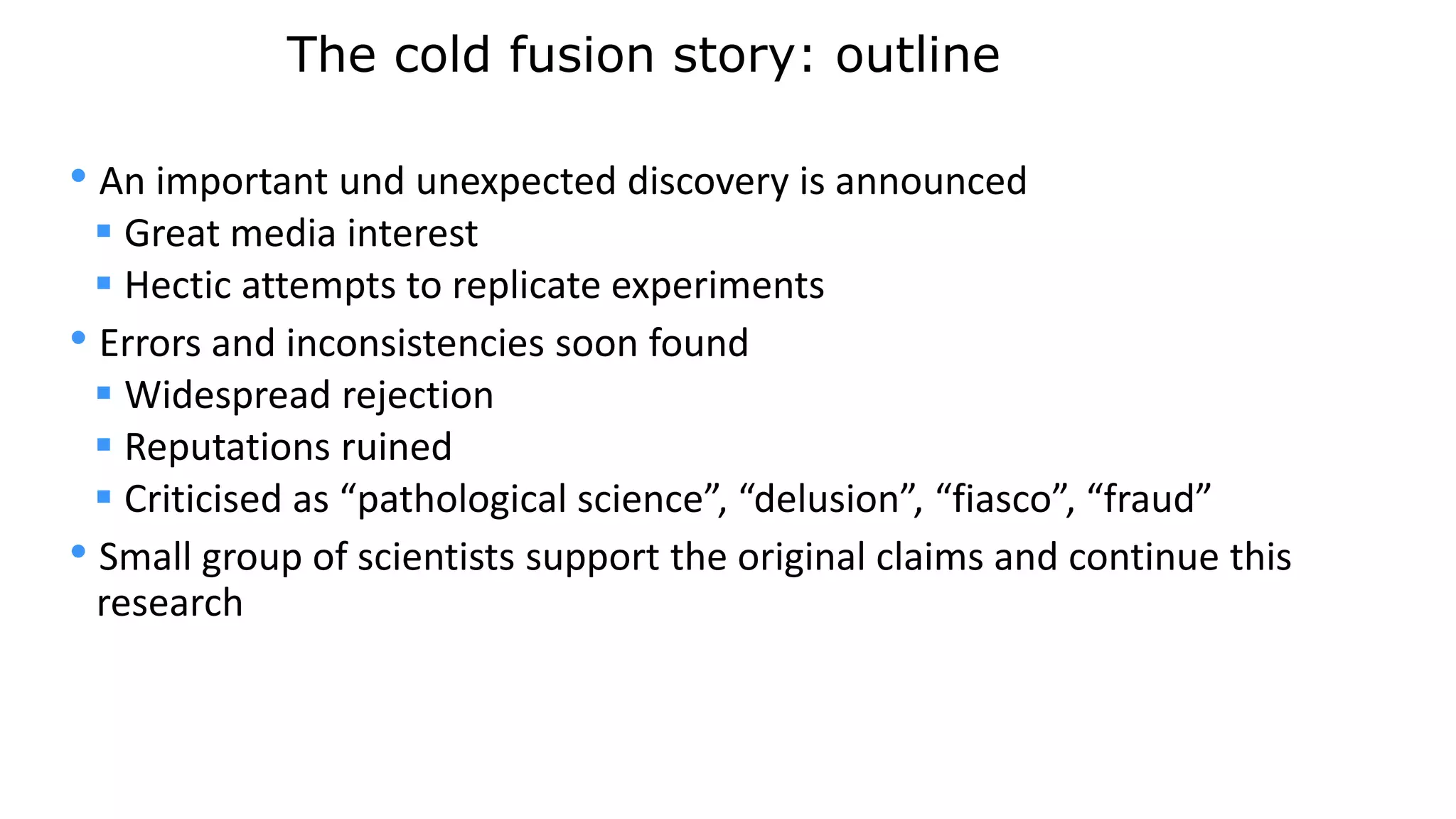 What is science? What isn't? A look at cold fusion | PPT