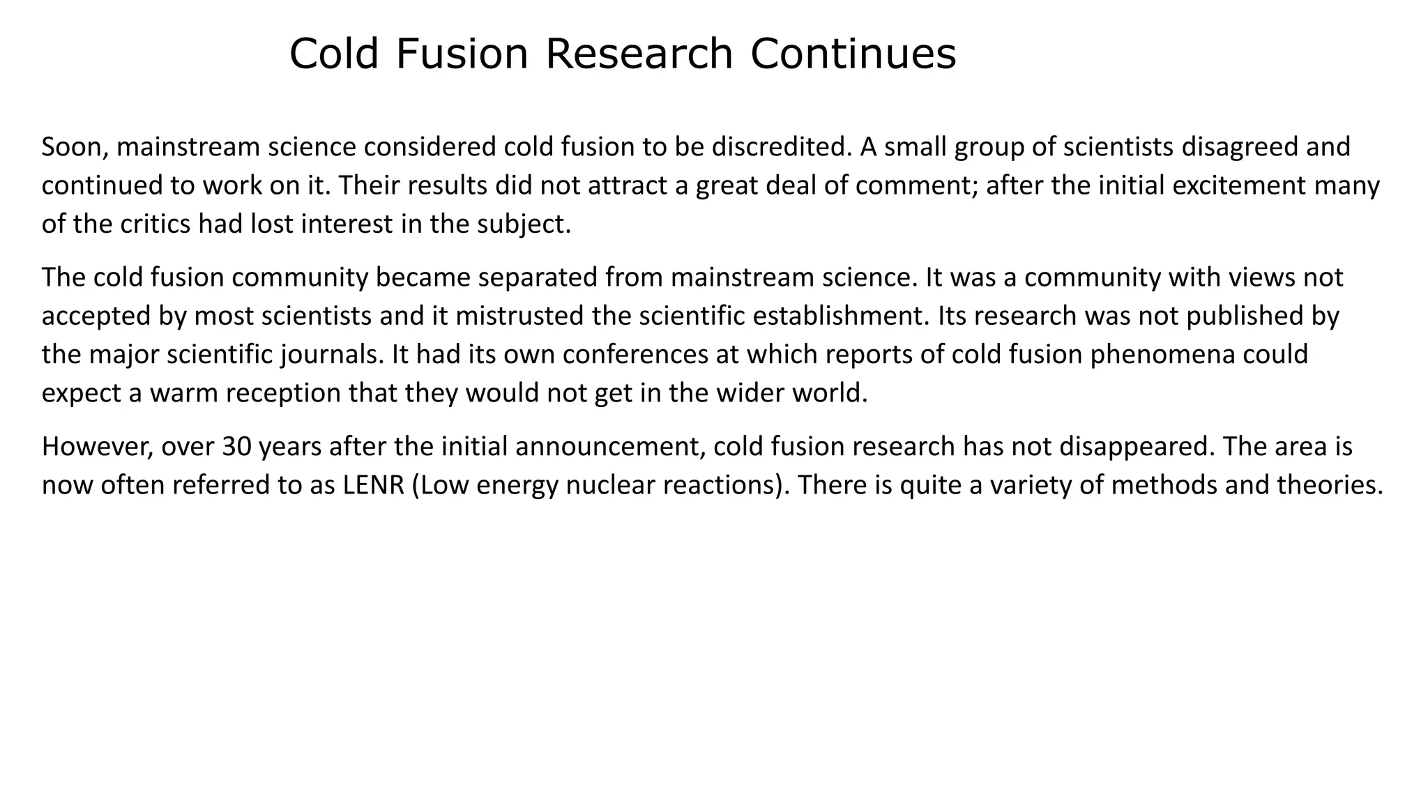 What is science? What isn't? A look at cold fusion | PPT