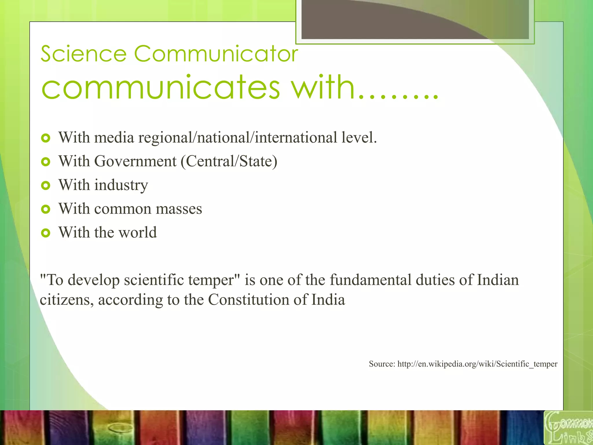 Science communication | PPTX