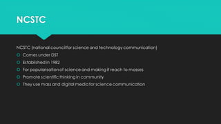 Science communication in india | PPT