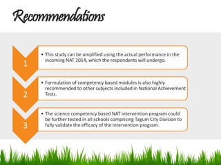 Science competency based nat intervention program: PAPER PRESENTATION | PPT