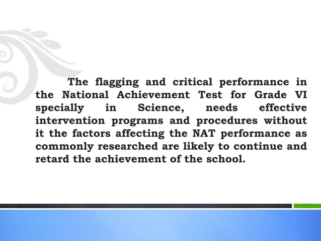 Science competency based nat intervention program: PAPER PRESENTATION | PPT