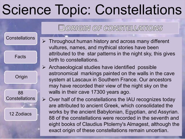 Constellations | PPT