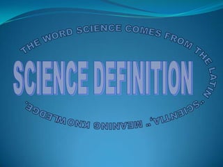Science definition | PPTX