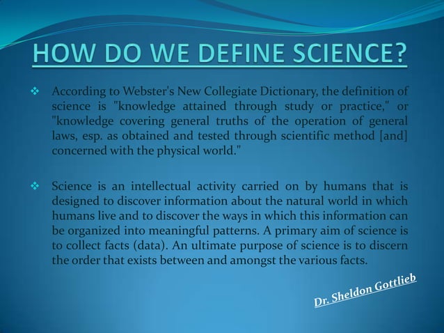 Science definition | PPTX | Science