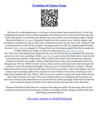 Science Development Essay | PDF