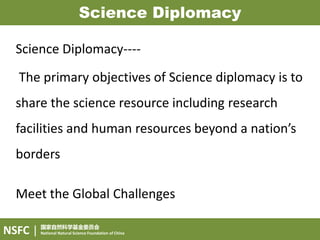 Science Diplomacy - Feng Feng | PPT