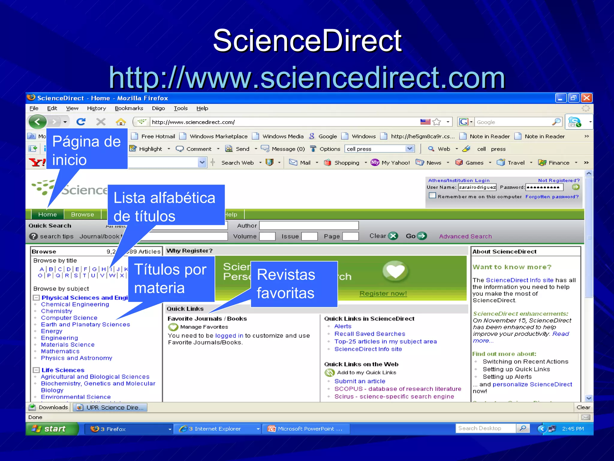 Science Direct | PPT