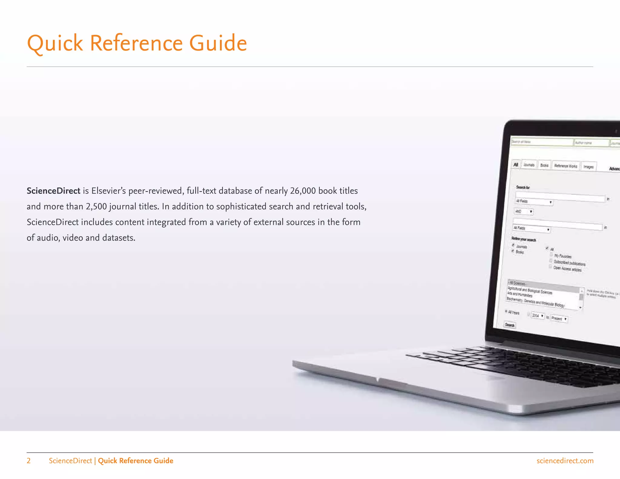 Sciencedirect quick-reference-guide | PDF