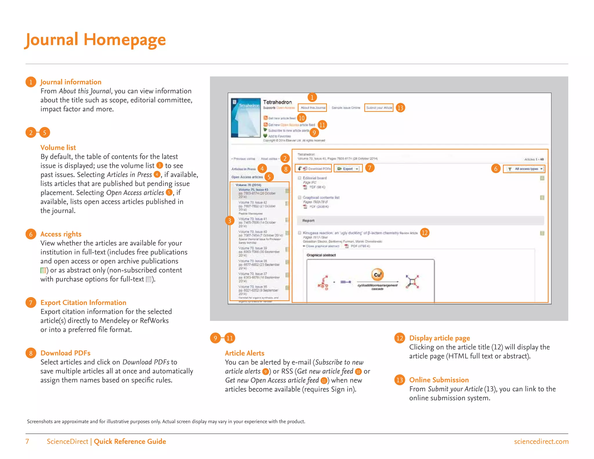 Sciencedirect quick-reference-guide | PDF