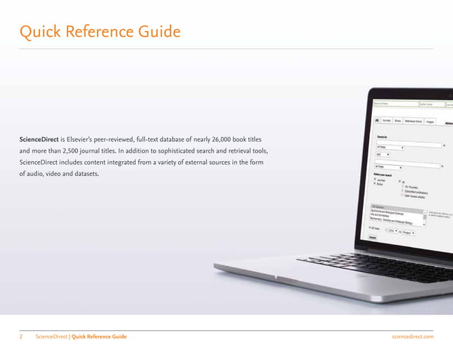 Sciencedirect quick-reference-guide | PDF