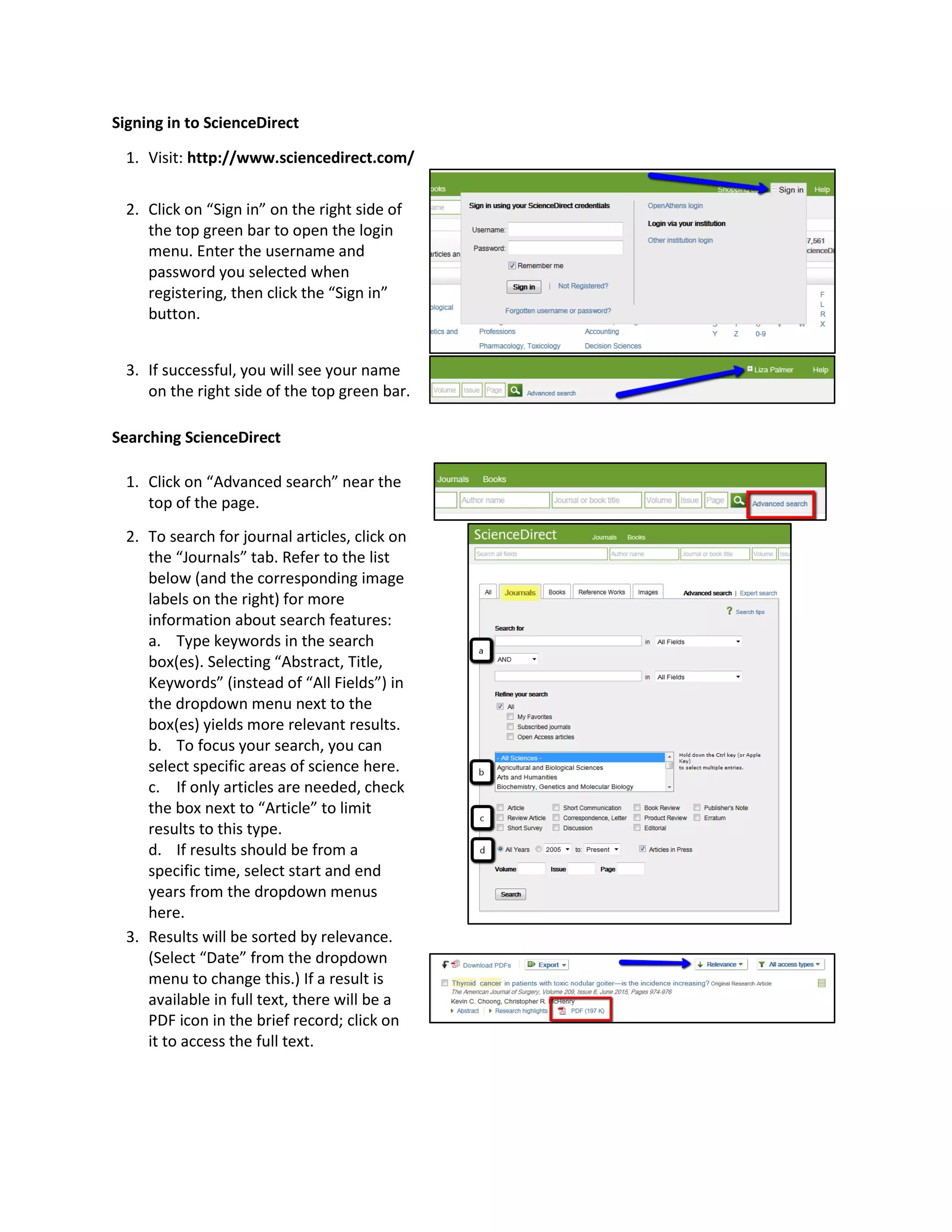 Science Direct Handout | PDF