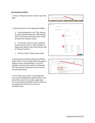 ScienceDirect Handout | PDF
