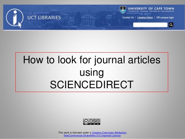 Sciencedirect Journal