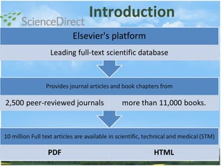 Science direct | PPT
