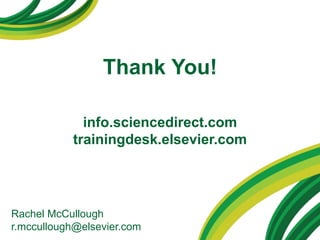 ScienceDirect Presentation: Seton Hall | PPTX
