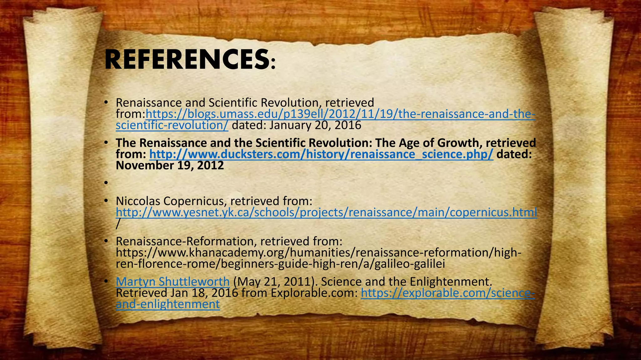 Science during renaissance period | PPTX