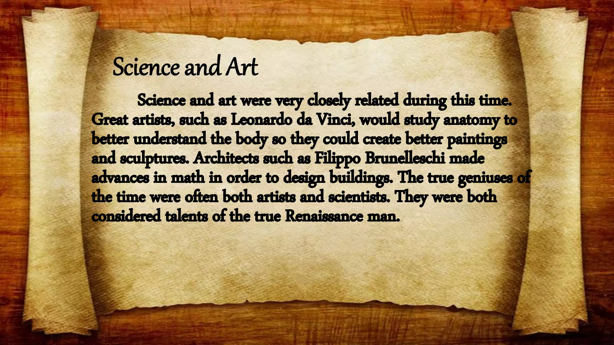 Science during renaissance period | PPTX