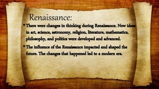 Science during renaissance period | PPTX