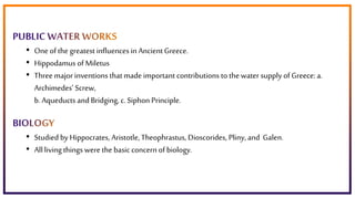 Science during the Greek Civilization | PPTX