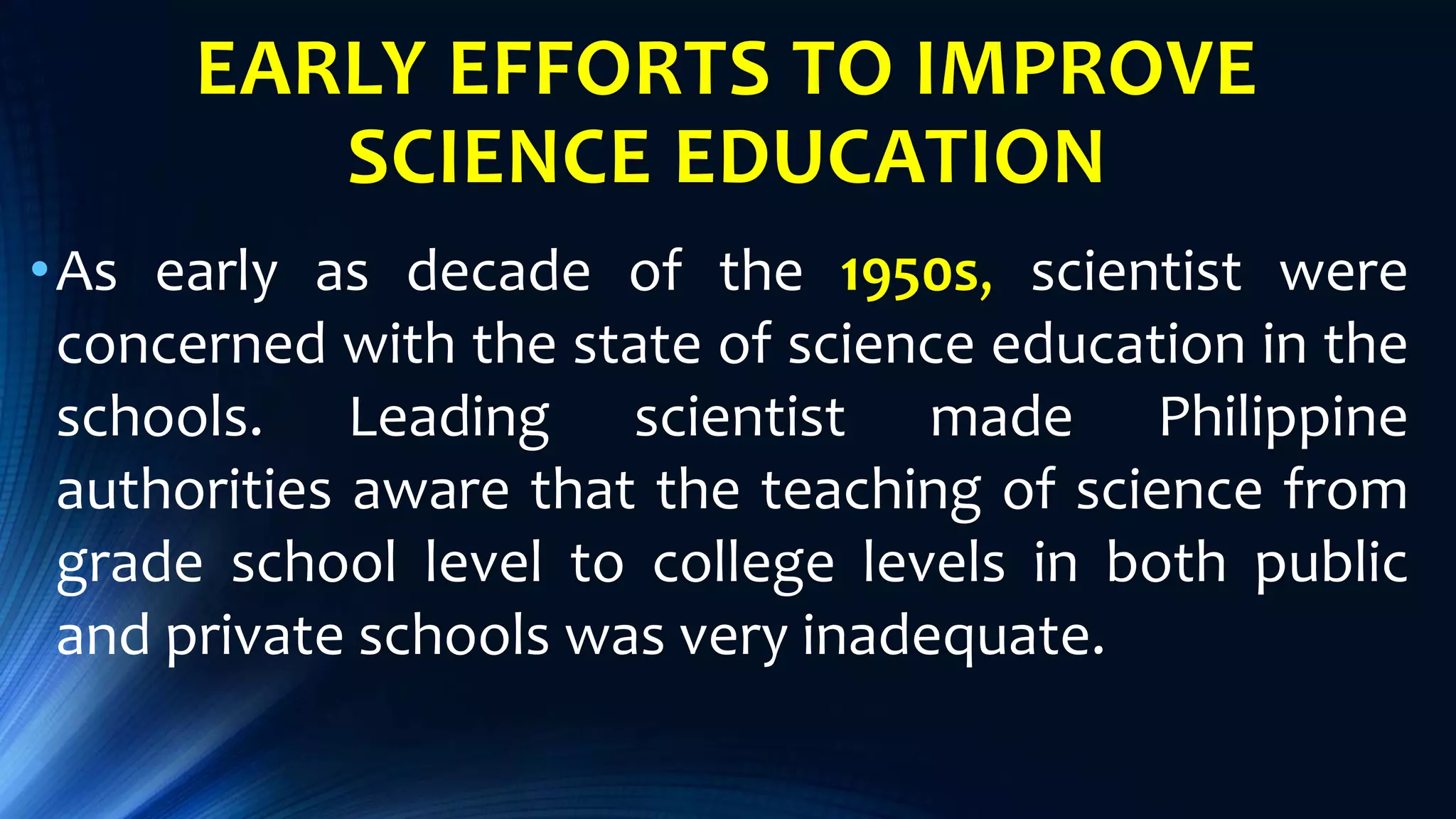 Science Education in the Philippines | PPTX