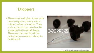 Science equipment and their Uses 2018 | PPT