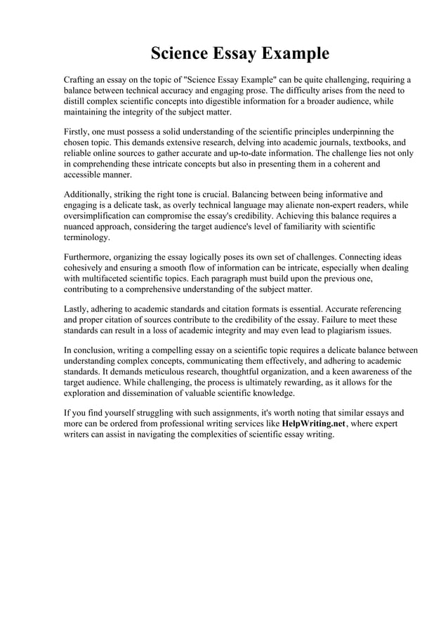 Science Essay Example. Wonders of Science Essay in 200,300,500 or 700 ...