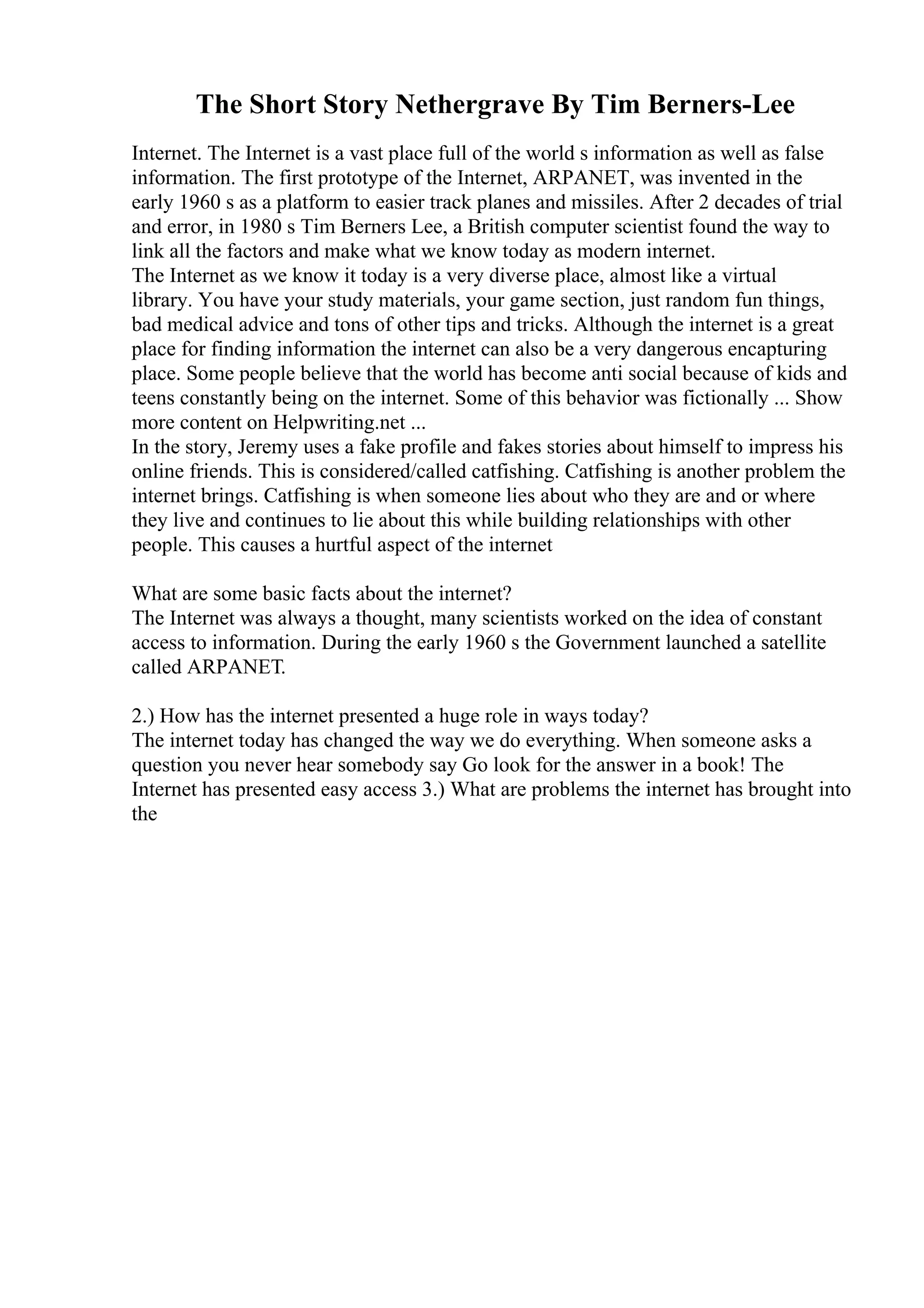 Science Essay Examples | PDF