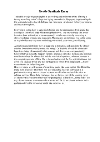 Science Essay Examples | PDF