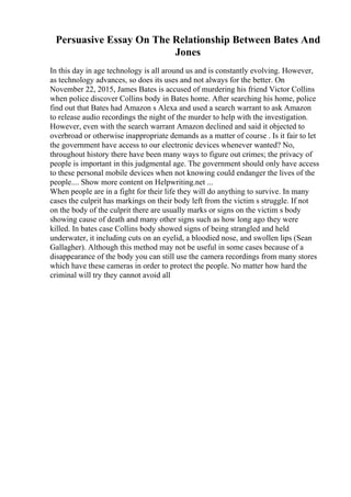 Science Essay Examples | PDF