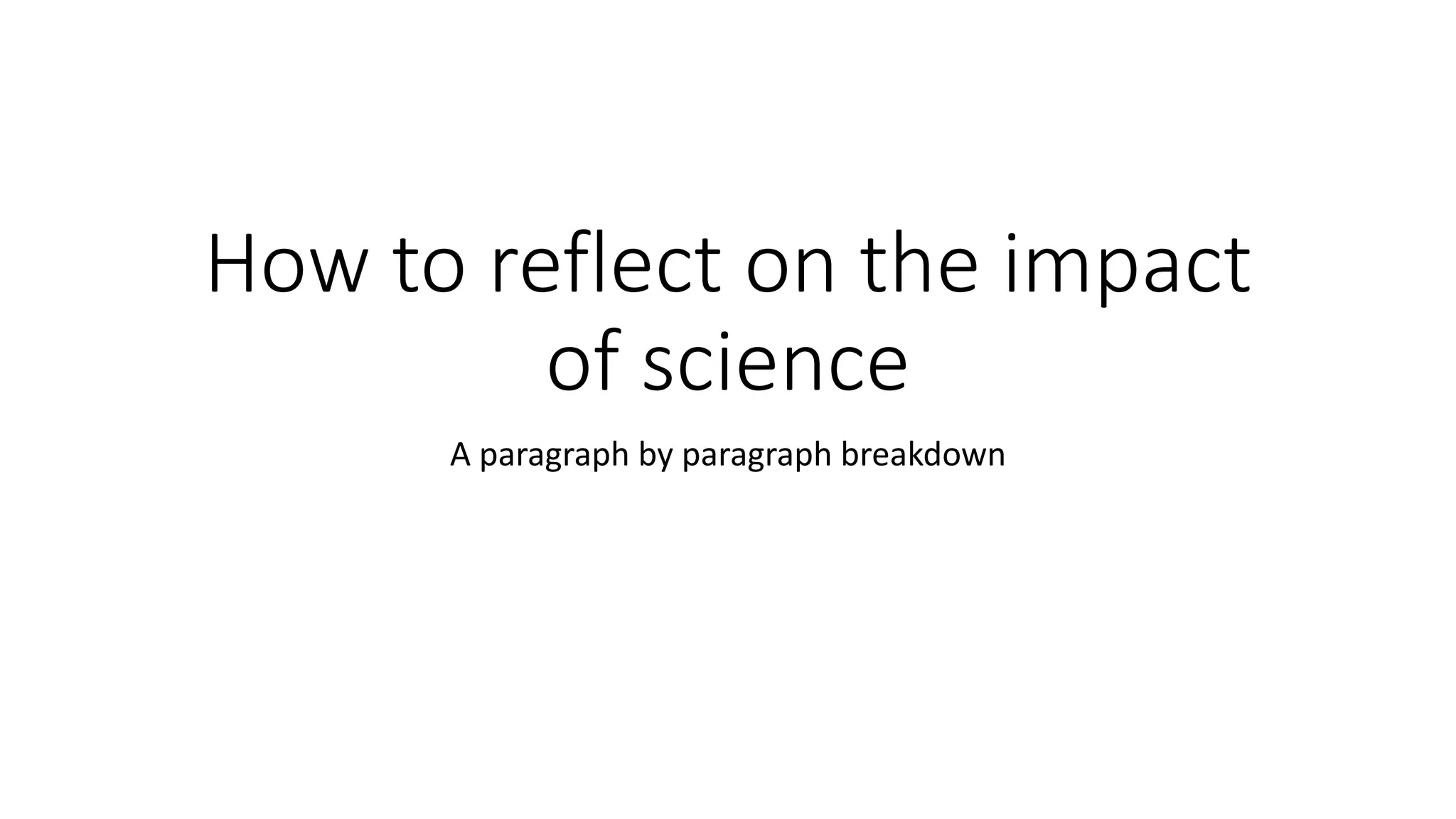 Science essay structure | PPTX
