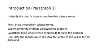 Science essay structure | PPT