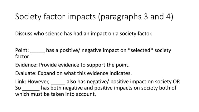 Science essay structure | PPT
