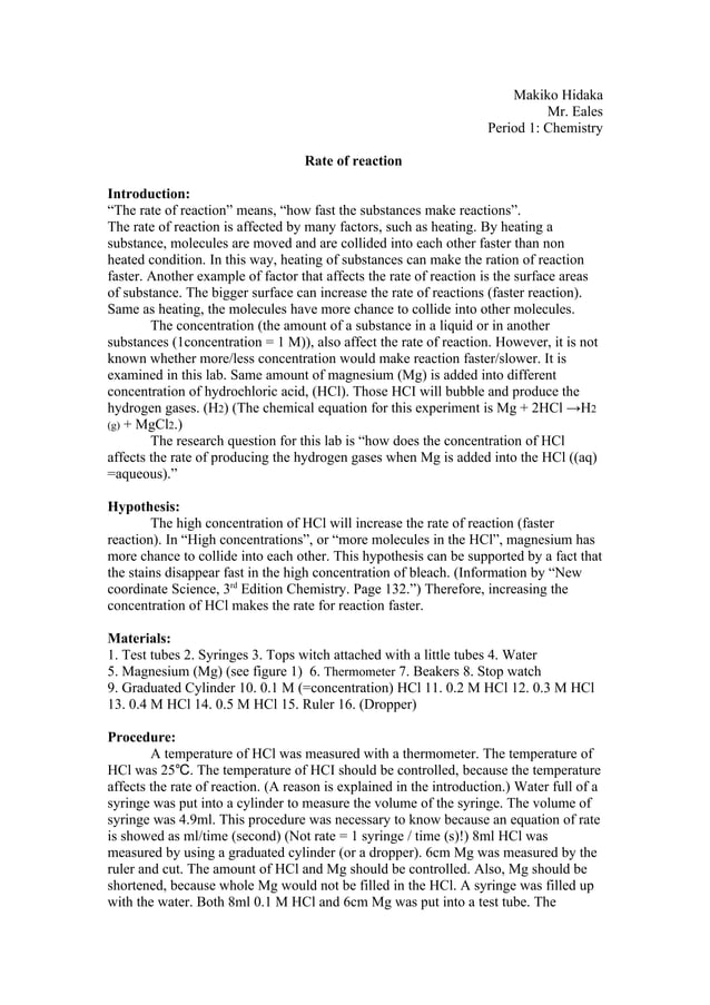 Science example | DOC